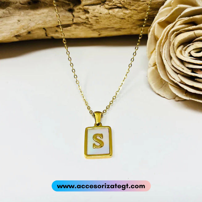 Cadena de Acero con Inicial S [AC239] – Accesorizate GT